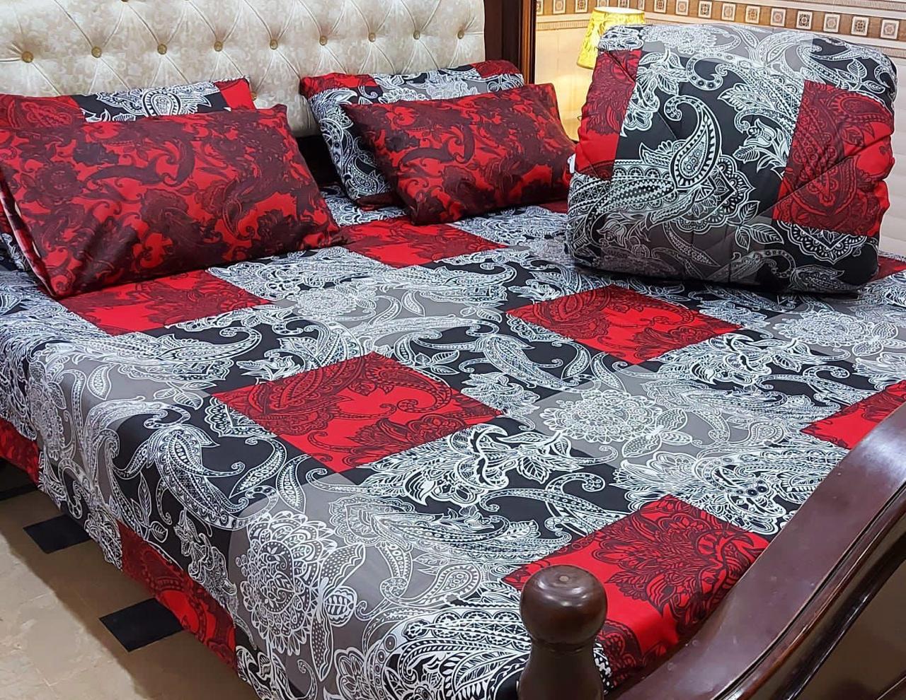 Winter Quilt Set - Viki Razai Set 6 Piece (Design SJQ-1033) - SJ Store